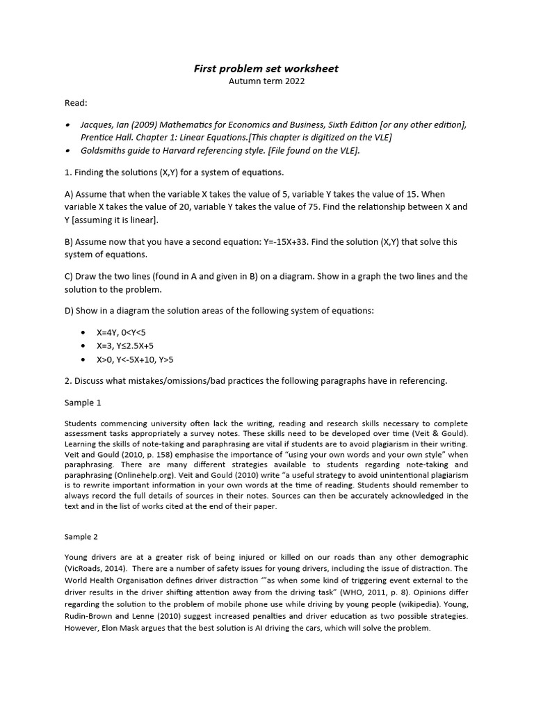 Economics & Math for Students | PDF | Equations | Cognition