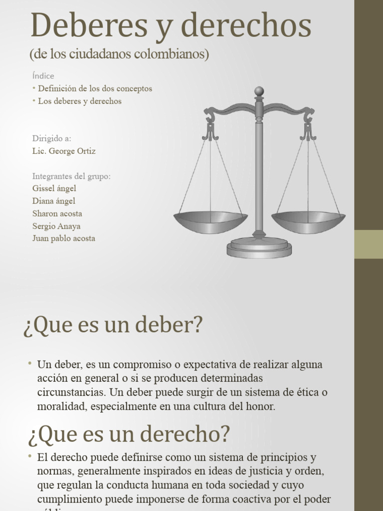 Deberes y Derechos | Descargar gratis PDF | Votación | Ciencias Políticas
