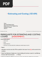 Estimation, Costing and Specifications | PDF | Specification (Technical Standard) | Economic Sectors