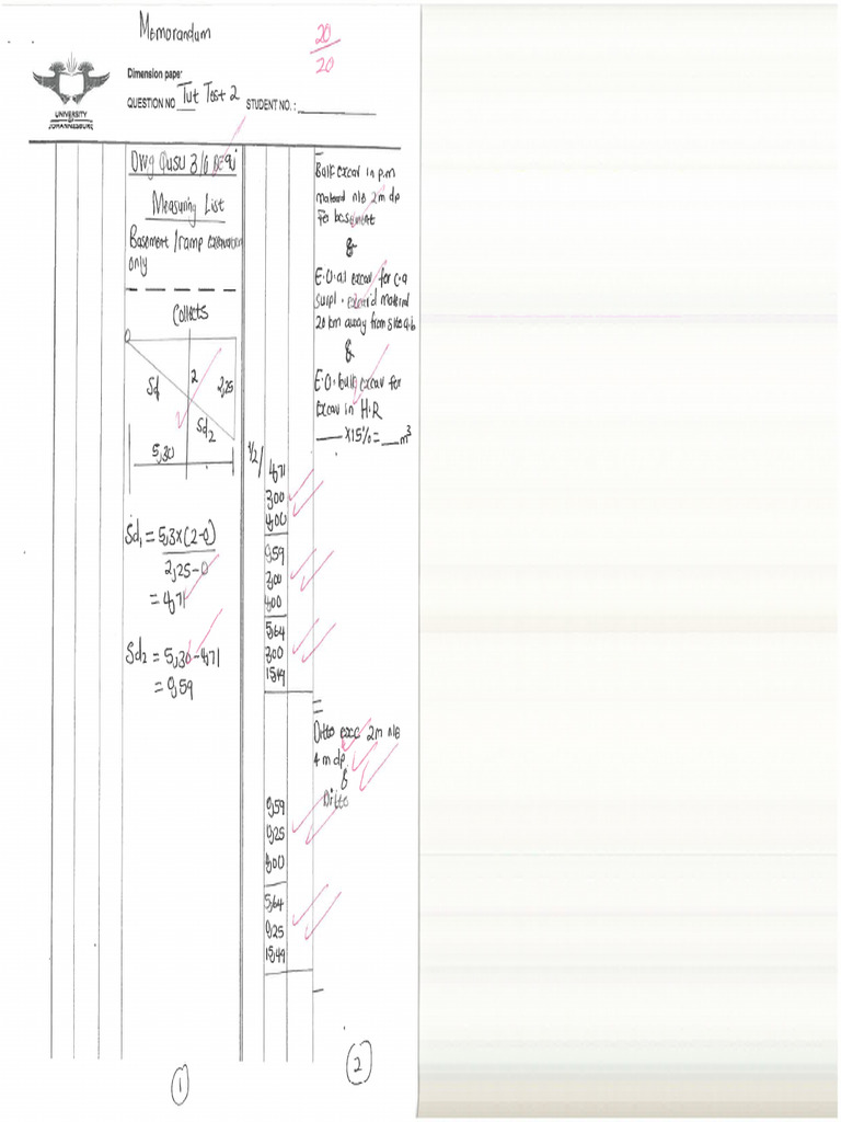 DQUAN3Y Tut Test 2 - Memorandum | PDF