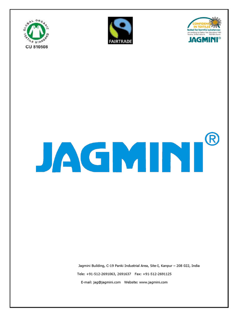 Jagmini Profile (New) | PDF | Warehouse | Knitting
