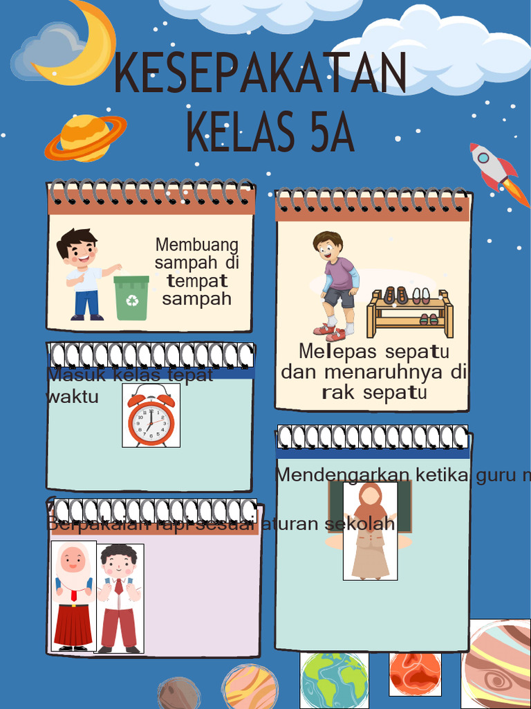 Poster Aturan Kelas Gambar Tangan-1 | PDF