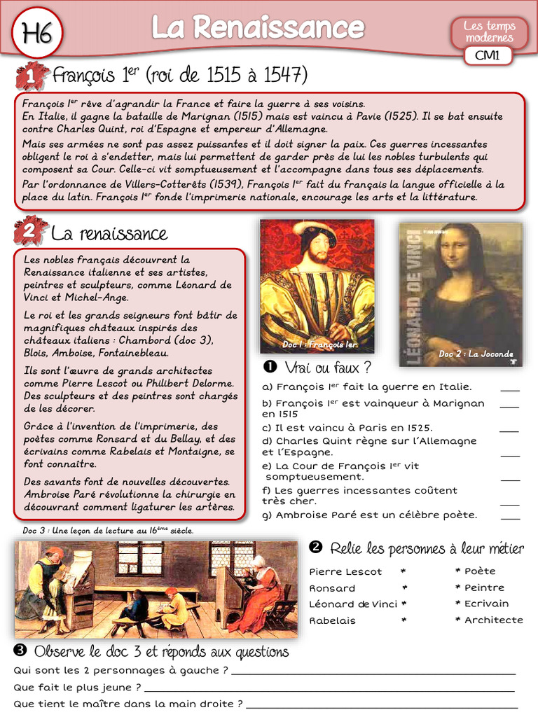H6 La Renaissance | PDF | Renaissance