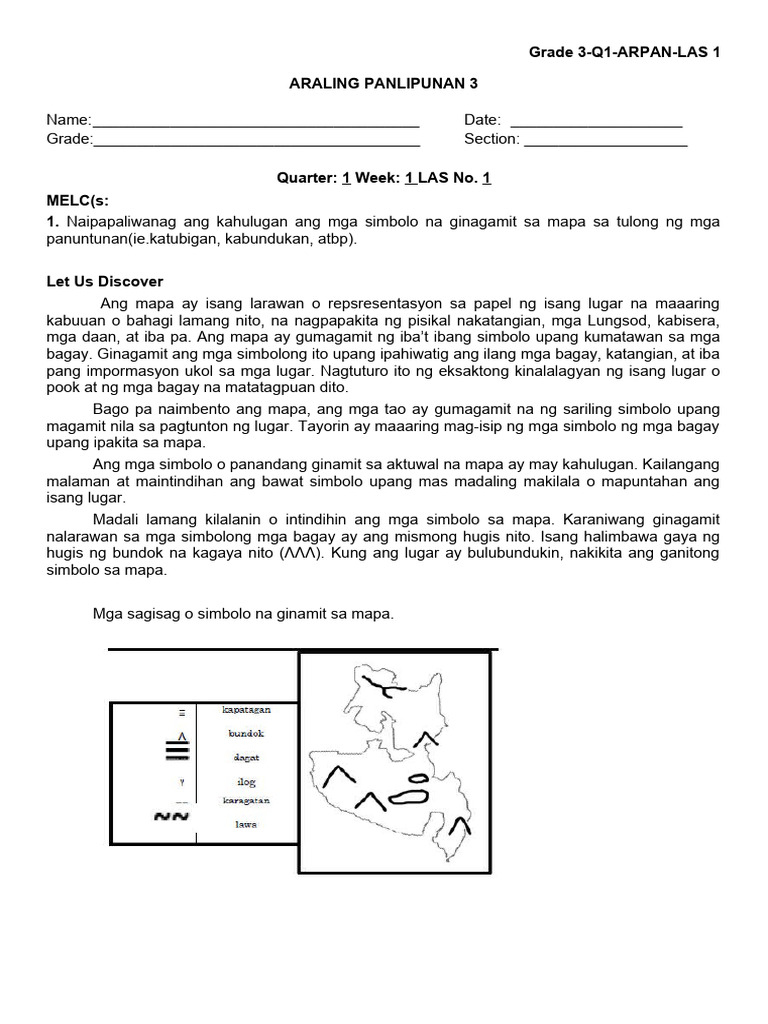 Grade 3-Q1-ARPAN-LAS 1 | PDF