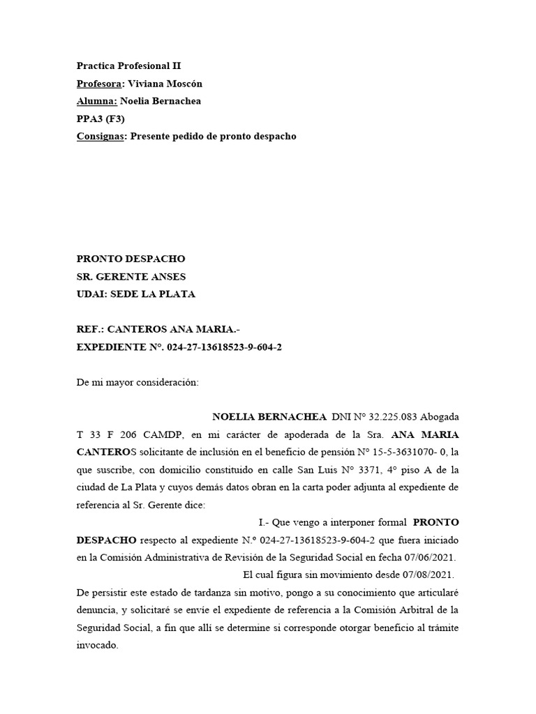 Pronto Despacho | PDF