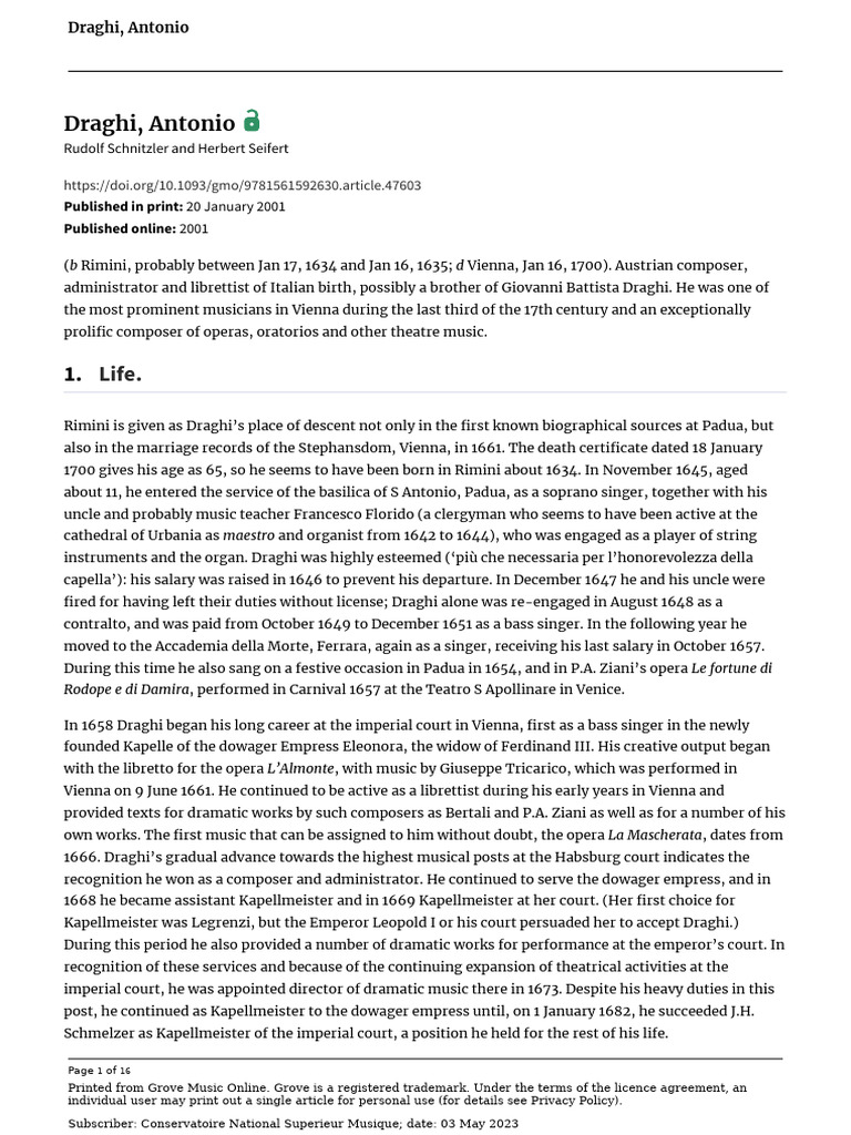 Oxford | PDF | Aria | Opera