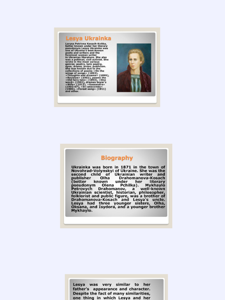 Lesya Ukrainka | PDF