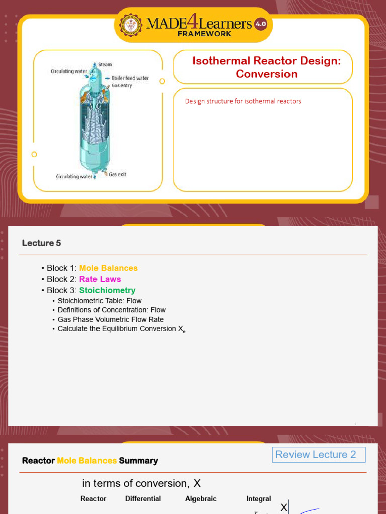 Module 5 | PDF | Chemical Reactor | Stoichiometry