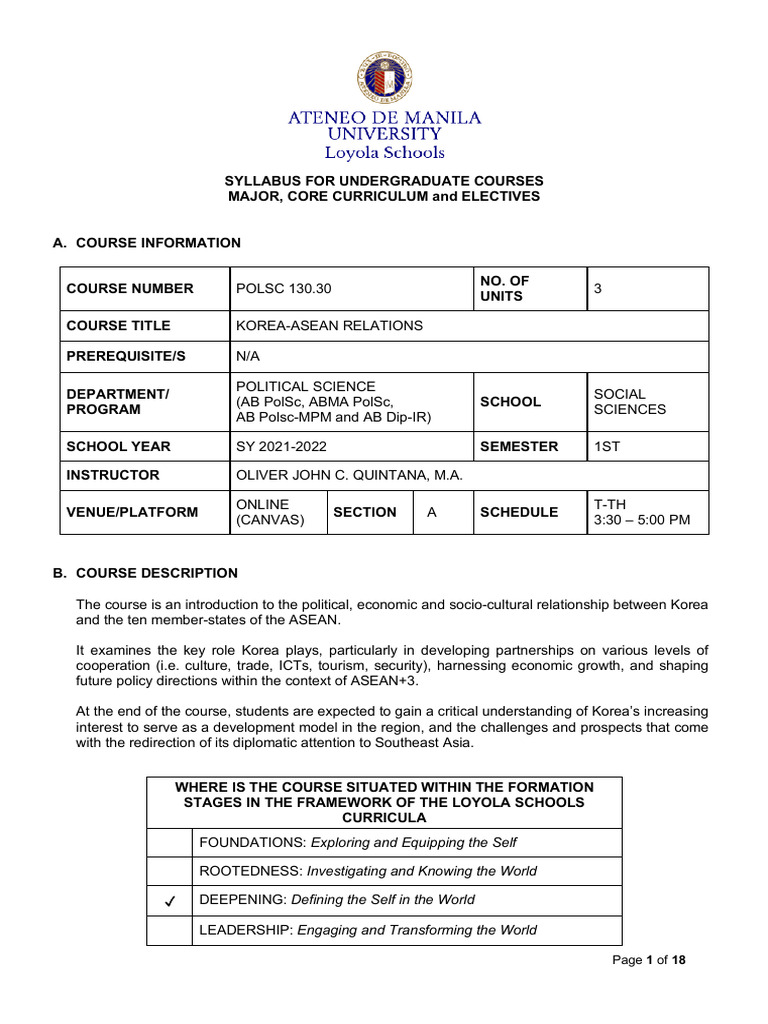 QUINTANA - POLSC 130.30 - A (1st Sem, SY 2021-22) | PDF | Career & Growth | Science & Mathematics