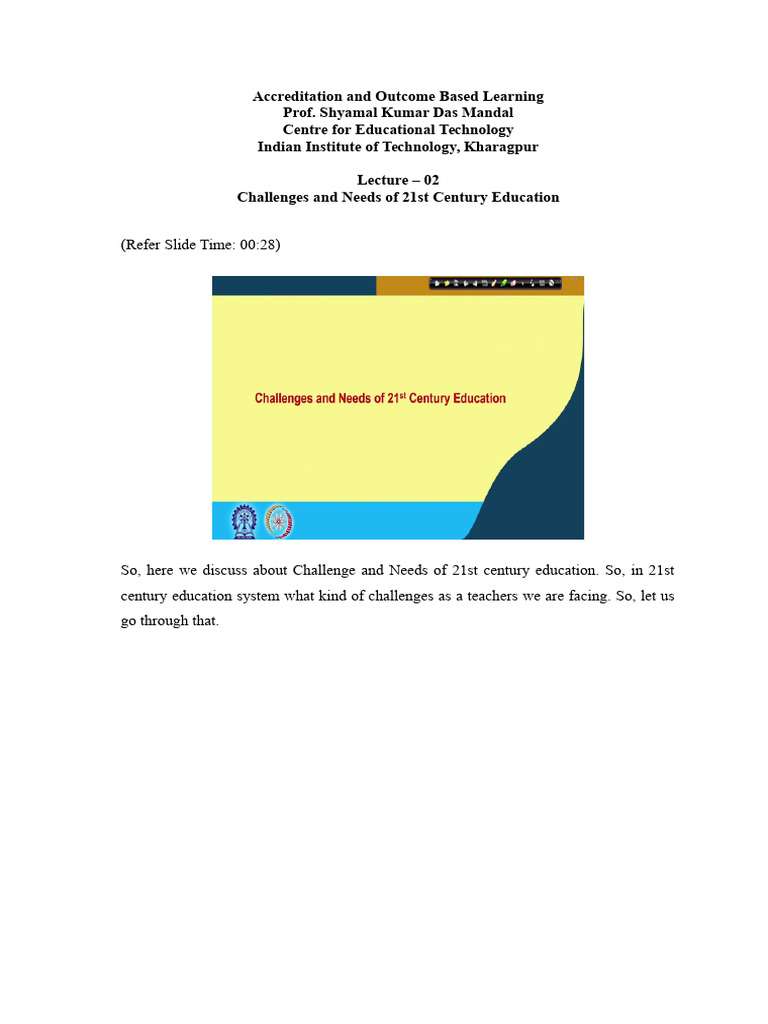 Lec 2 | PDF | Curriculum | Teachers