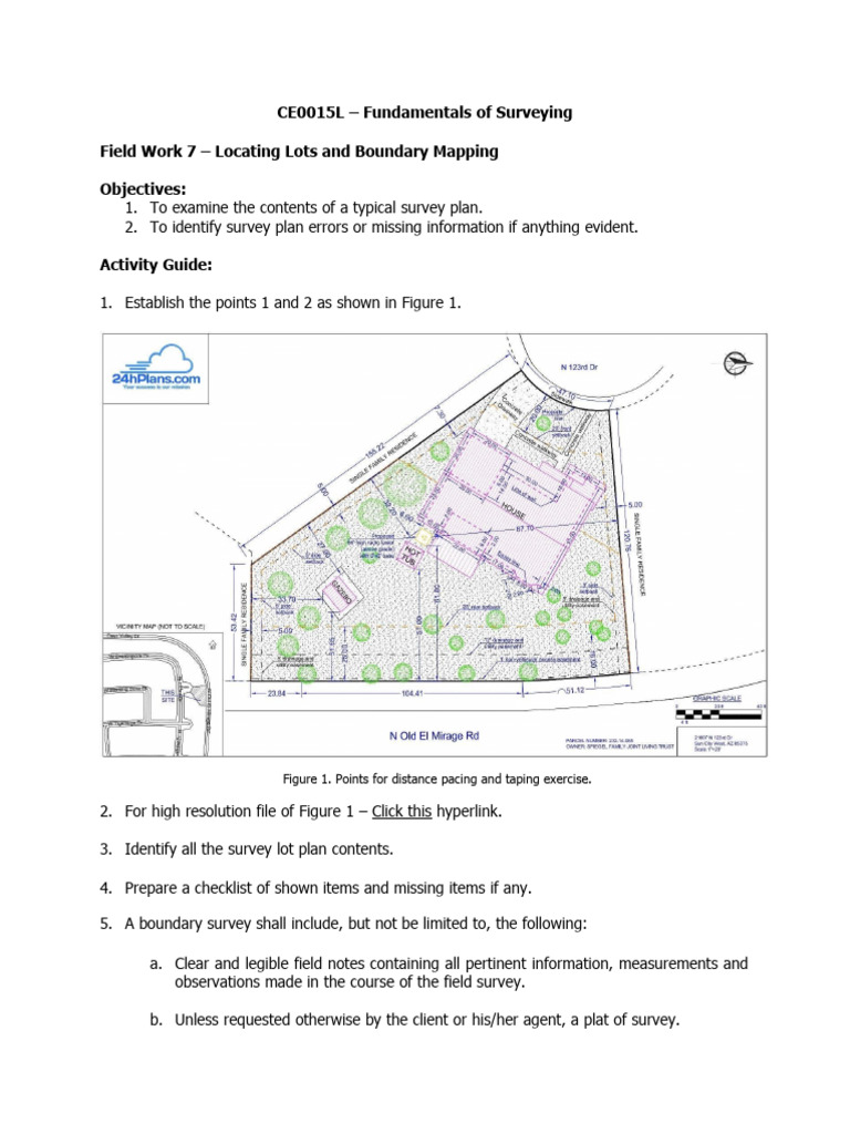 Survey Plan Analysis & Checklist Guide | PDF | Surveying | Easement
