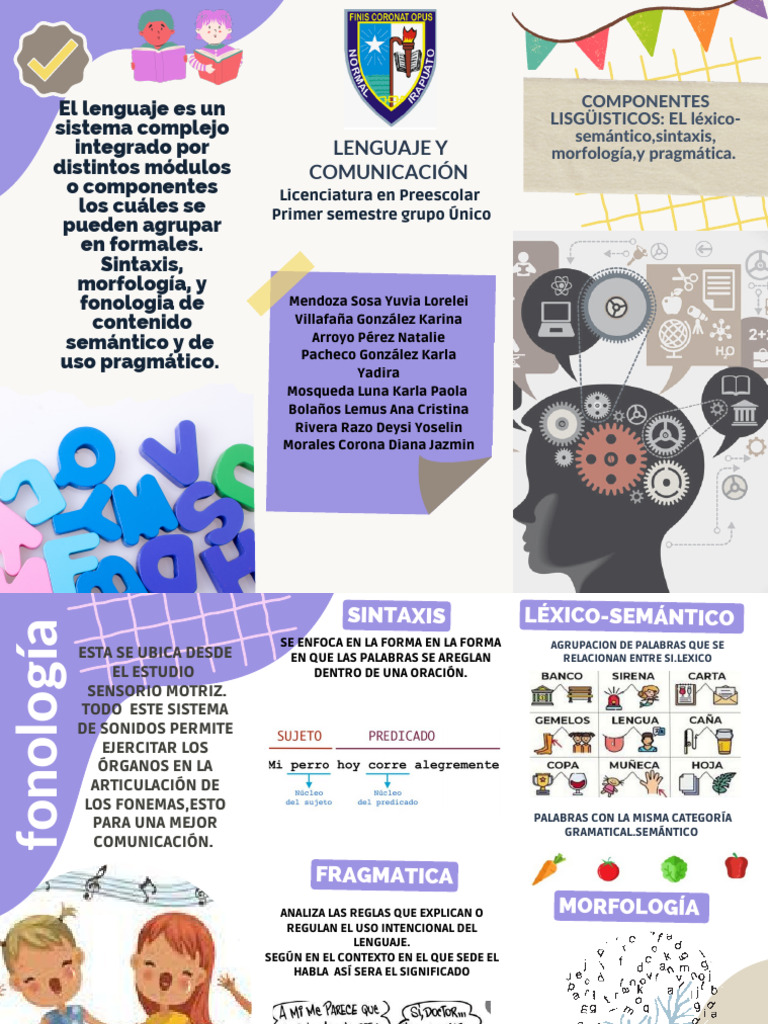 Componentes del Lenguaje y Lingüística | PDF | Palabra | Fonología