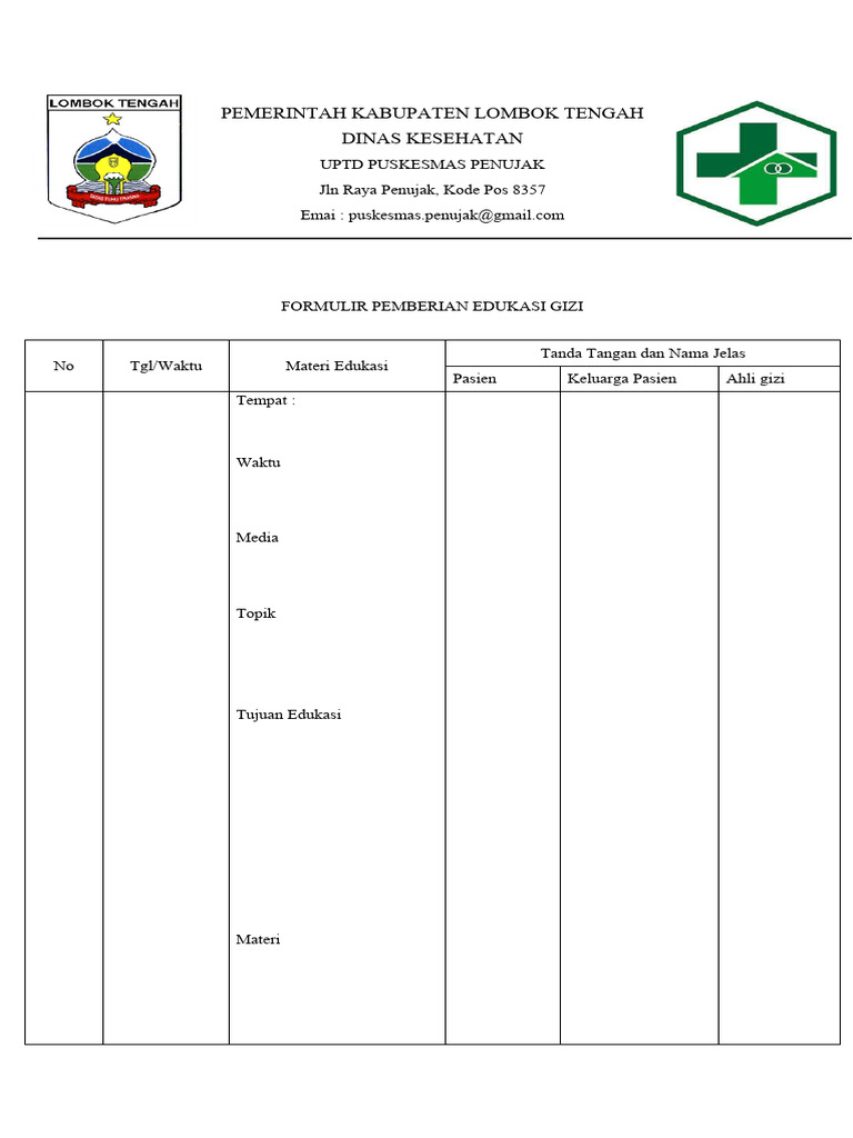 Form Kie Dan Pemesanan Makanan | PDF