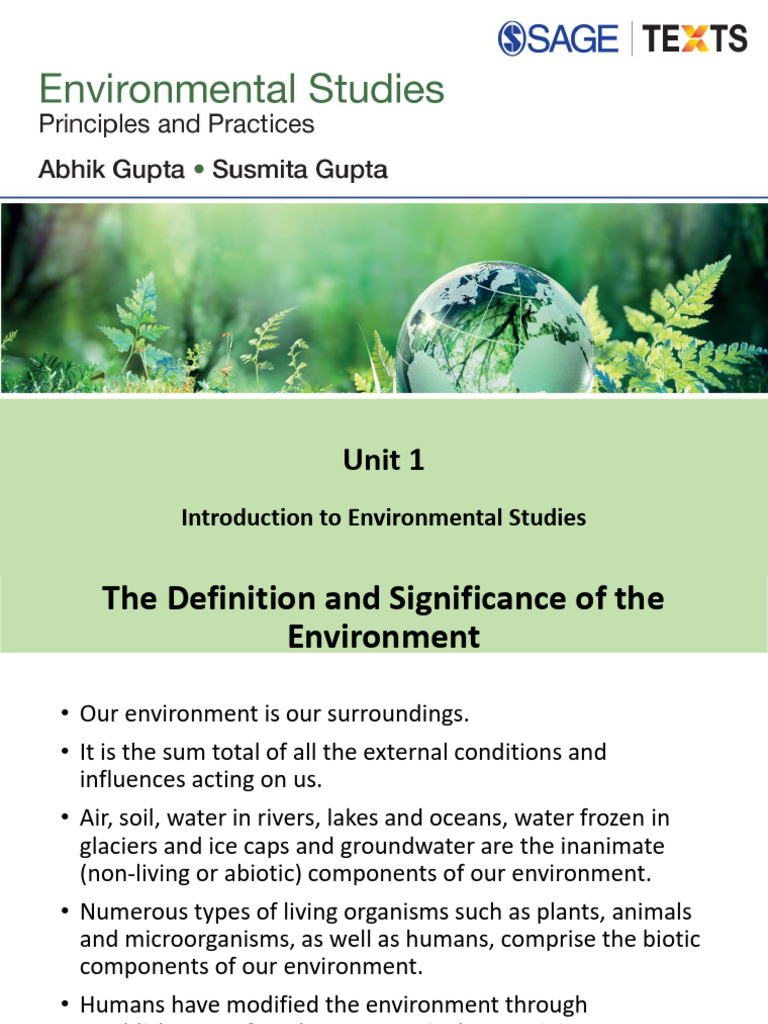 Unit 1 | PDF | Natural Environment | Earth