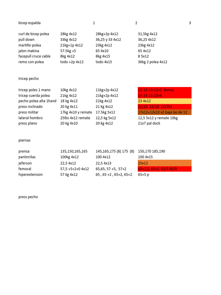 Sobrecarga Progresiva MVR | PDF | Bienes manufacturados