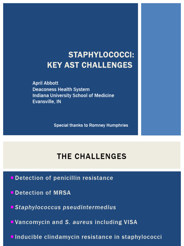 April Abbott-Am 1 Staphylococcus2016 | PDF | Methicillin Resistant ...