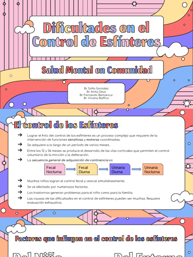Presentacion Control de Esfinteres | PDF | Orina nocturna al dormir ...