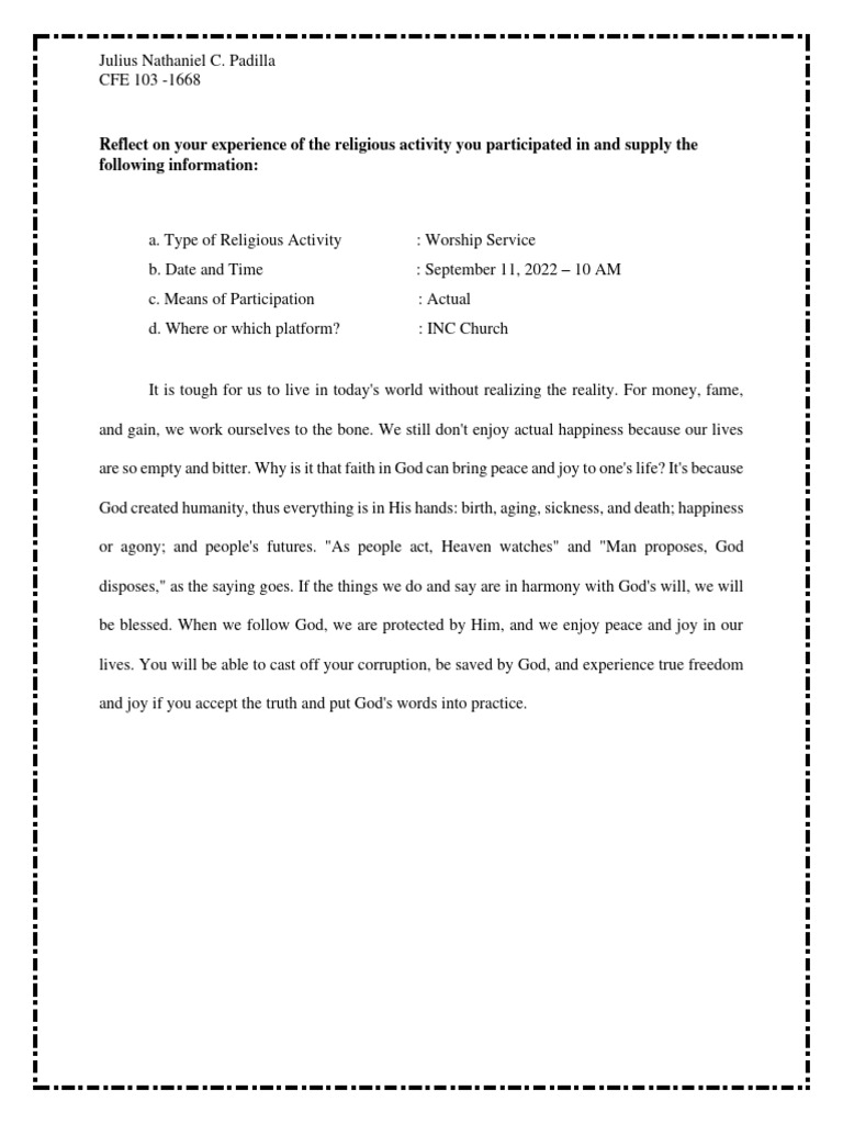 Padilla, Julius Nathaniel C. - Week 4 Reflection | PDF