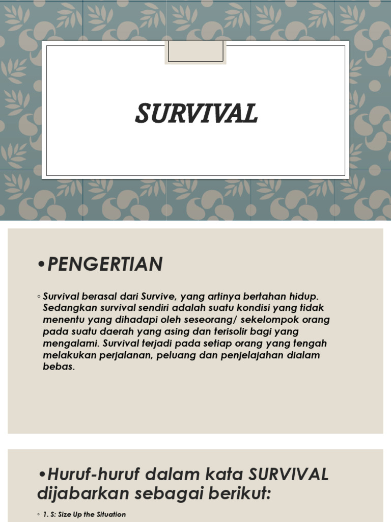 Survival | PDF