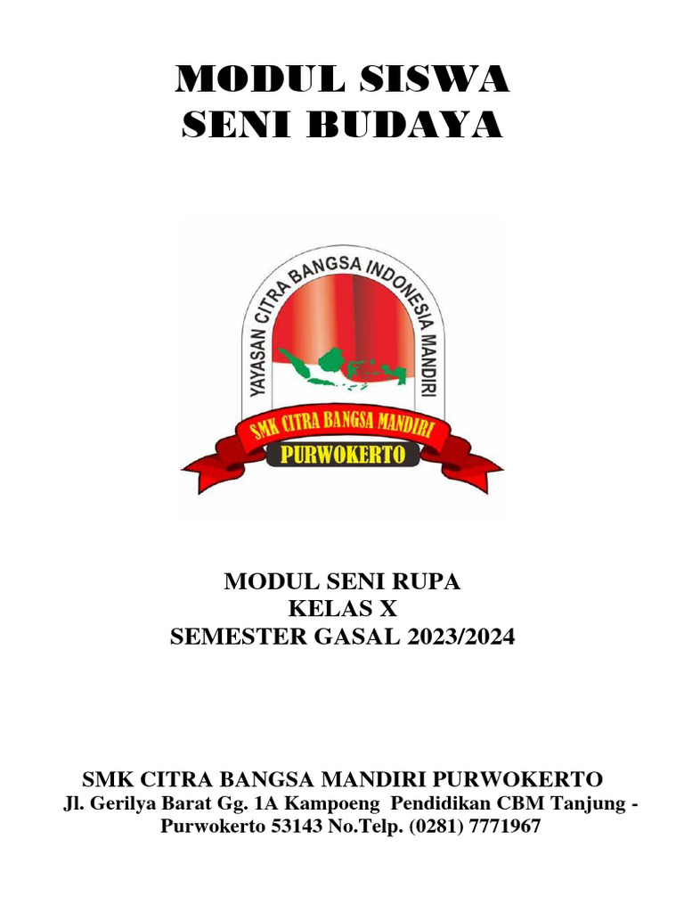 Modul Siswa Seni Rupa Kelas X | PDF