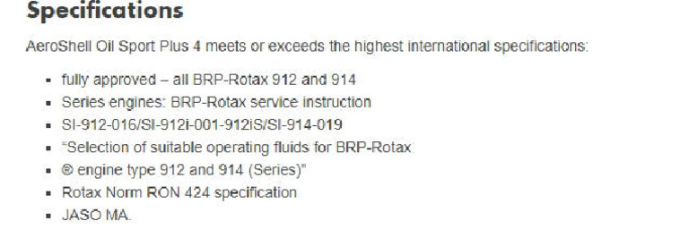 Aeroshell Specifications | PDF