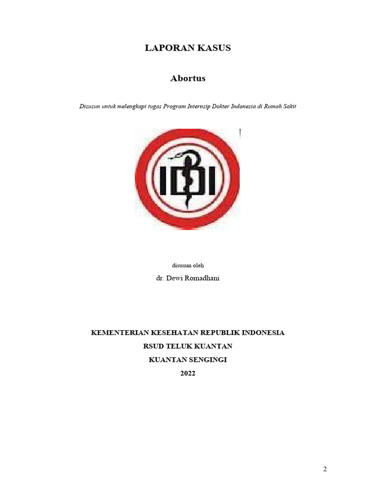 Dewi Lapkas Abortus | PDF