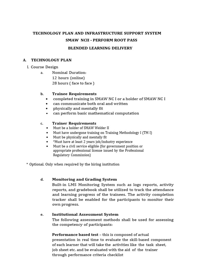 Techplan For Smaw Nc2 | PDF | Educational Technology | Computing