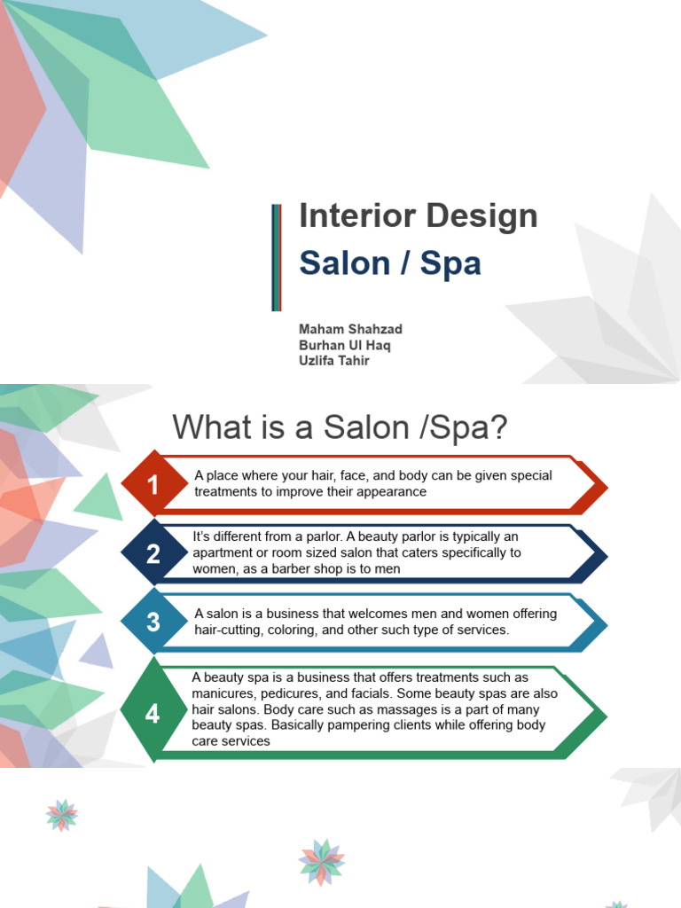 Salon vs. Spa: Design Case Studies | PDF | Career & Growth