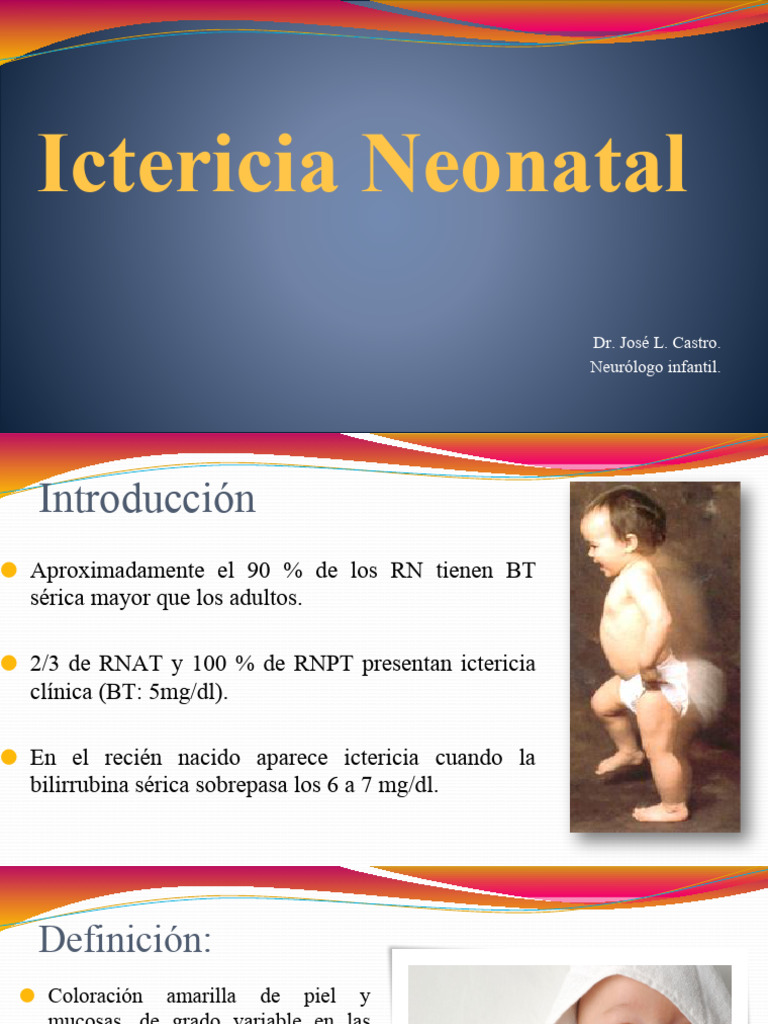 Ictericia Neonatal: Definición y Manejo | PDF | Especialidades Medicas ...