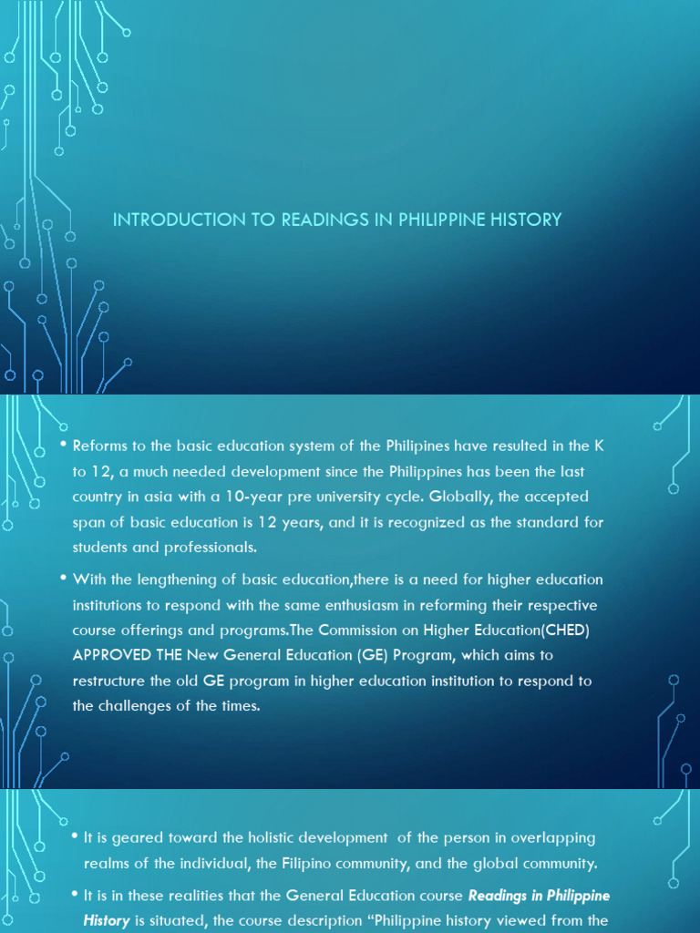 Introduction To Readings in Philippine History | PDF | Primary Sources | Cognition