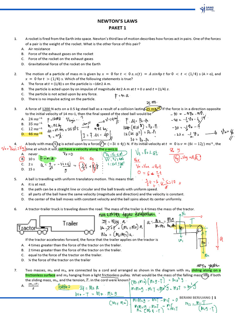 Physics Iup Itb Bab 2 - 3 | PDF | Force | Mass