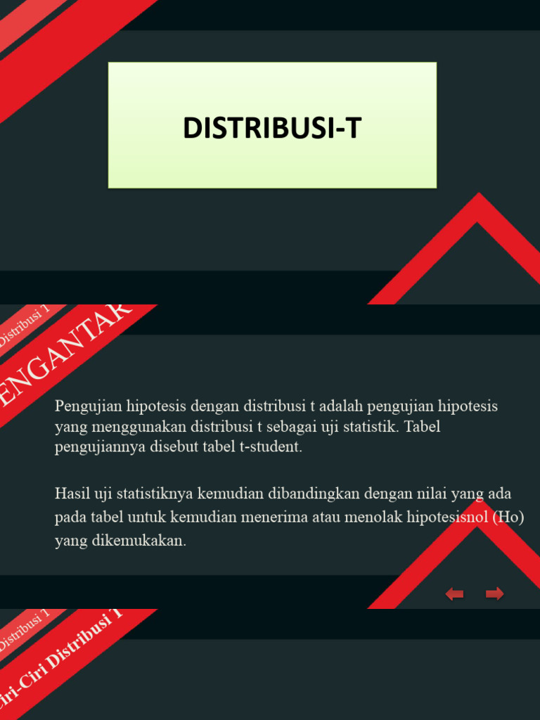 Uji Hipotesis dengan Distribusi T | PDF