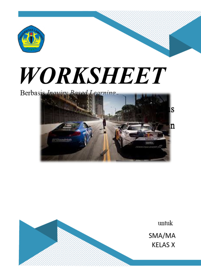 Sampul Worksheet Gerak Lurus SMA Kelas X | PDF