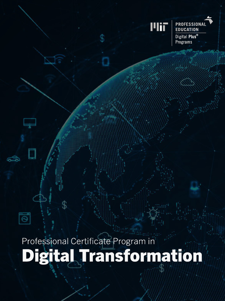 MIT Professional Education Professional Certificate in Digital Transformation ENG | PDF ...