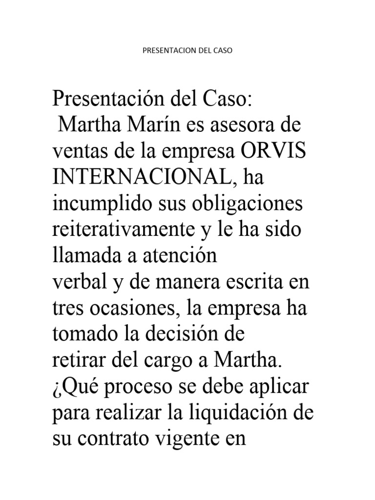 Presentacion Del Caso A. R. H. | PDF | Business | Economias