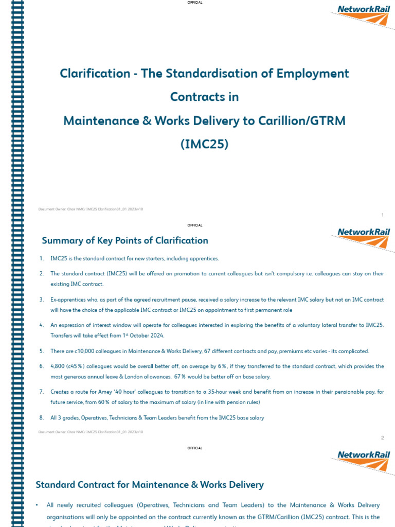 4 Appendix C Clarification of The Standardisation of Employment ... 4 Appendix C Clarification of The Standardisation of Employment ...