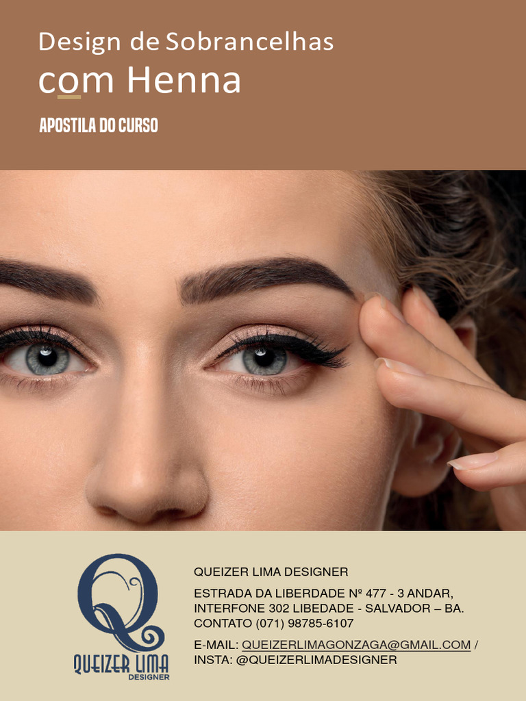 Apostila Do Curso Design De Sobrancelhas Download Grátis Pdf