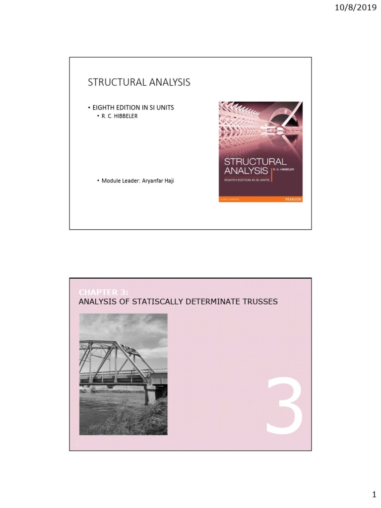 CH 3 | PDF | Truss | Structural Analysis