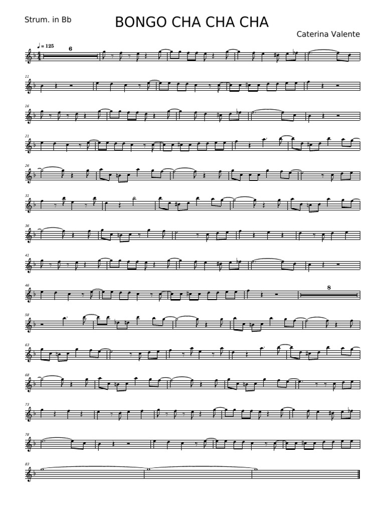 Bongo Cha Cha Cha Caterina Valente | PDF