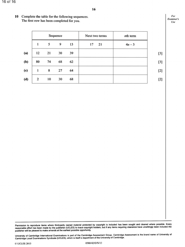 Cie Igcse Maths 0580 Past Paper Questions Mock Practice Pdf Circle