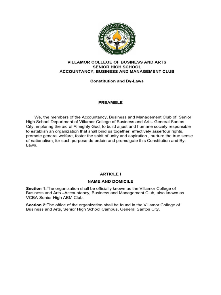 Abm CBL Print | PDF | Constitutional Amendment | Supermajority