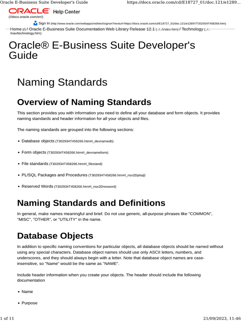 Oracle E-Business Suite Developer's Guide | PDF | Databases | Pl/Sql
