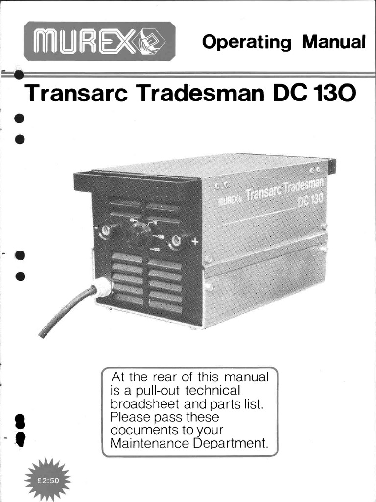 Transarc Tradesman DC130 | PDF