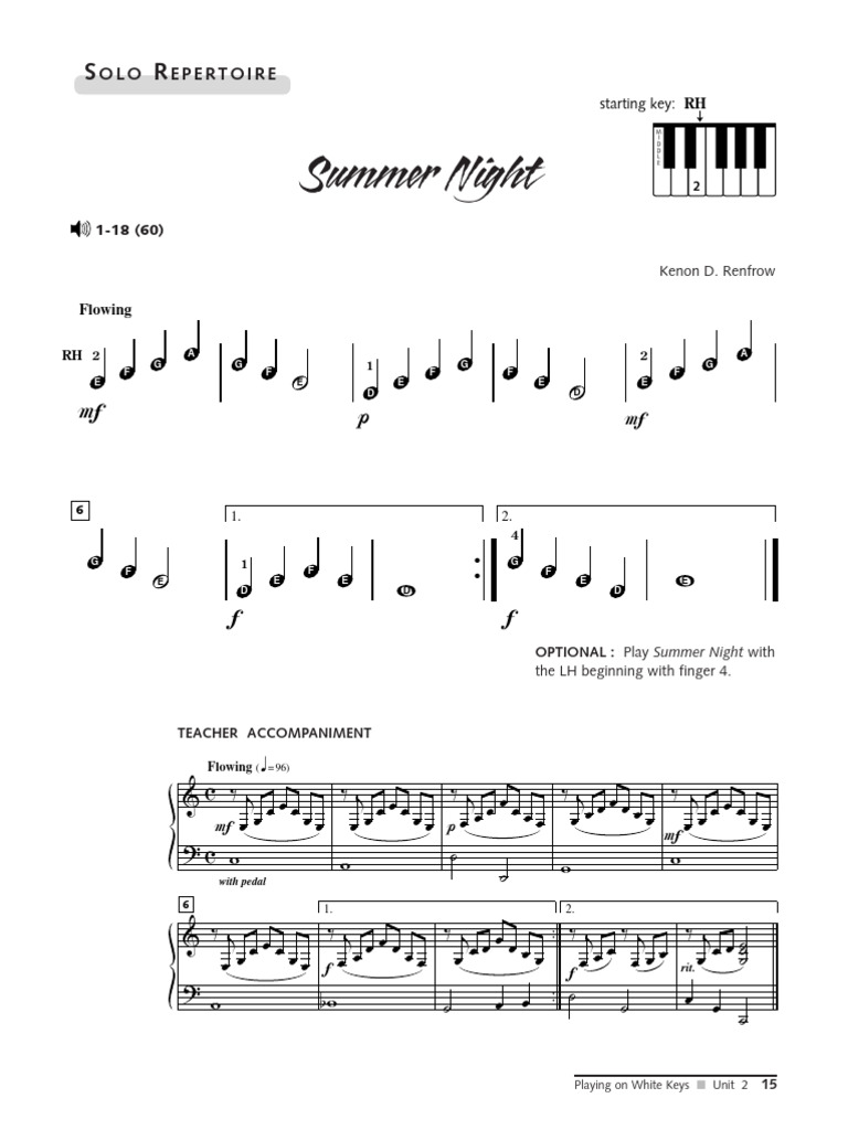Piano 101 Week 1-2 | PDF | Clef | Musical Forms