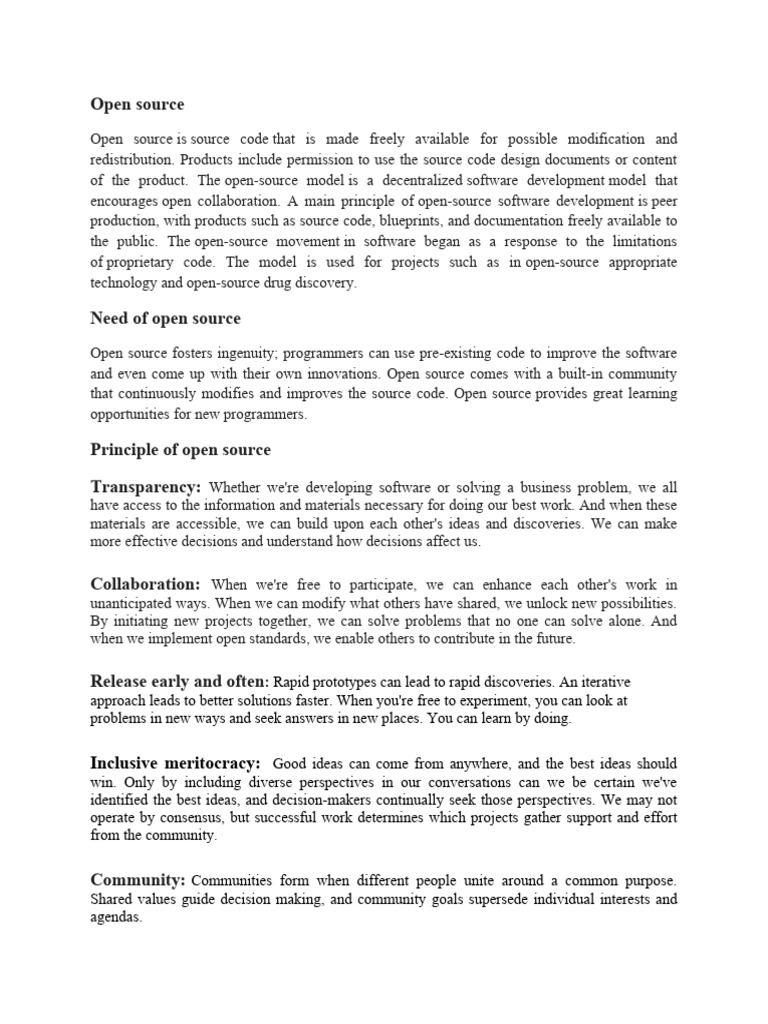 Open Source Software | PDF | Free Software | Open Source Open Source Software | PDF | Free Software | Open Source