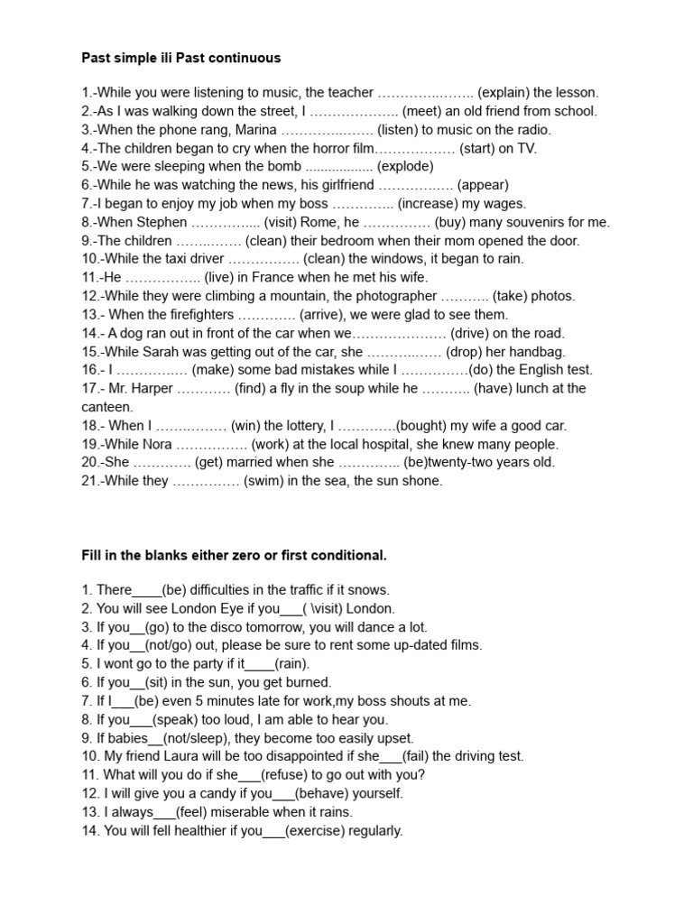 Za Test Iz Engleskog | PDF