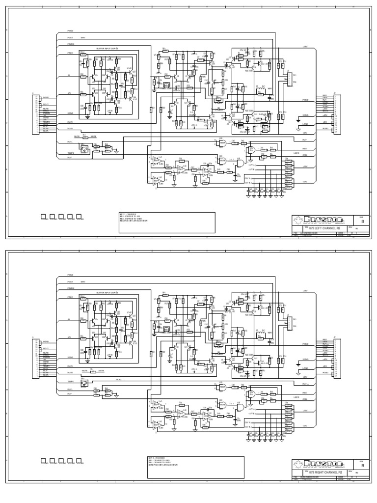 Bryston 875 Circuit Schematics Overview | PDF