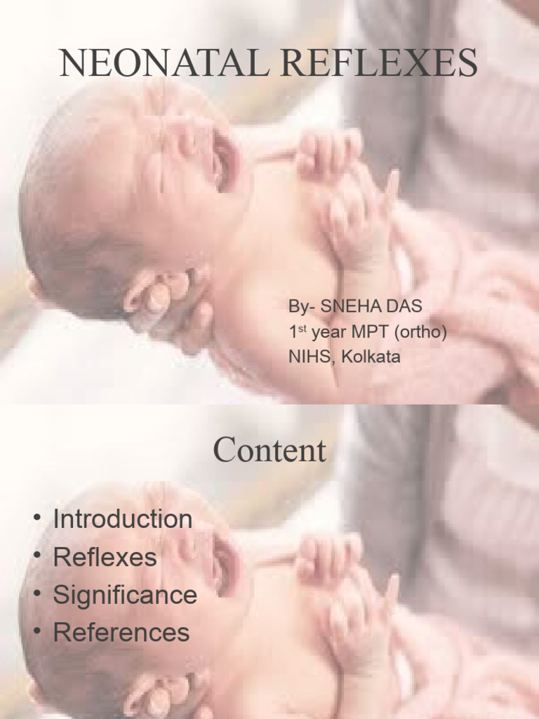 Neonatal Reflexes | PDF | Anatomical Terms Of Motion | Neurophysiology