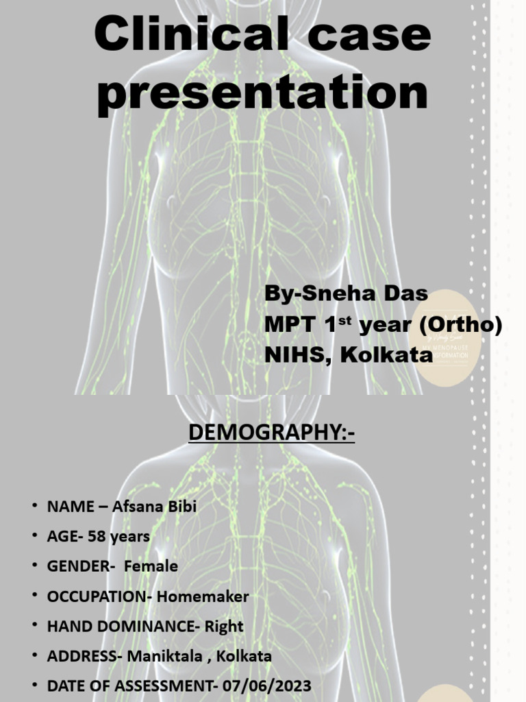 Clinical Case Presentation Oedema | PDF | Anatomical Terms Of Motion | Medicine