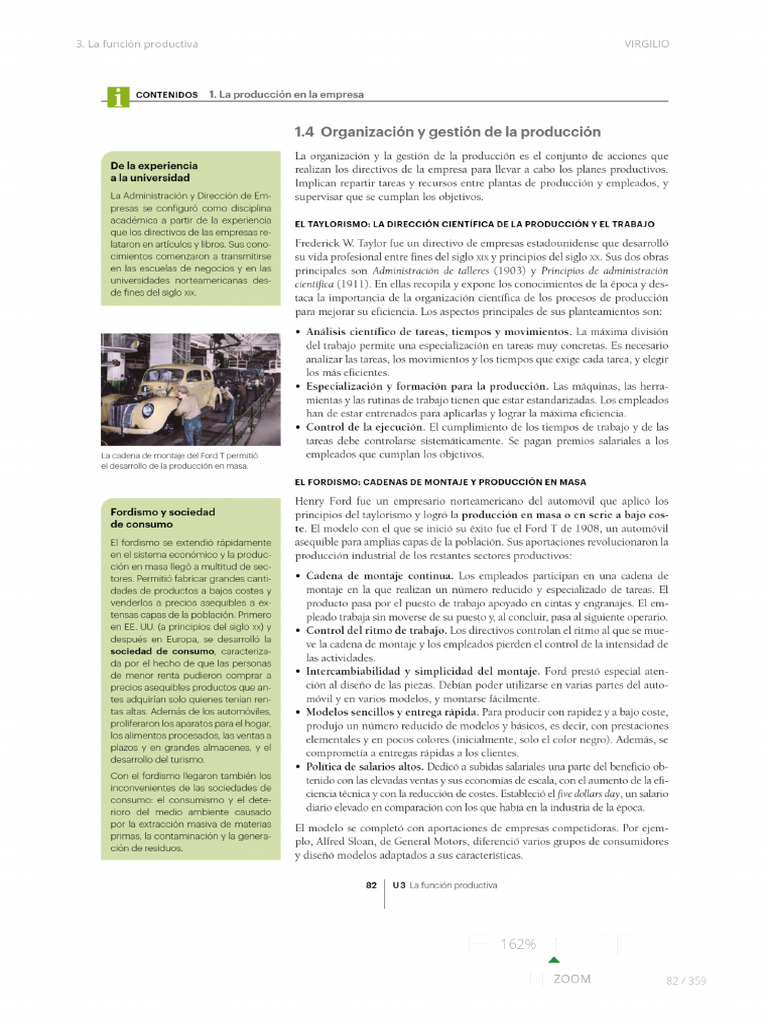 Organització I Gestió de La Producció Taylorisme-Fordisme-Toyotisme ...
